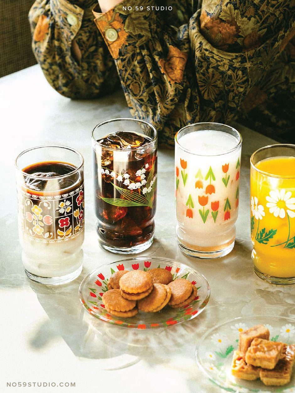 Aderia Retro Tumblers, Glassware & Tableware Collection | NO.59 STUDIO