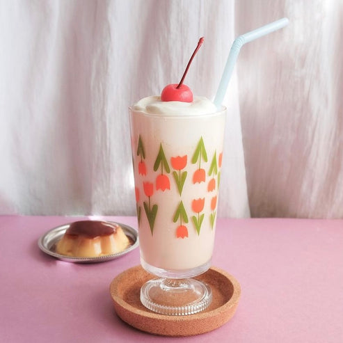 Aderia Retro Glass Tumbler with Stem – NO.59 STUDIO