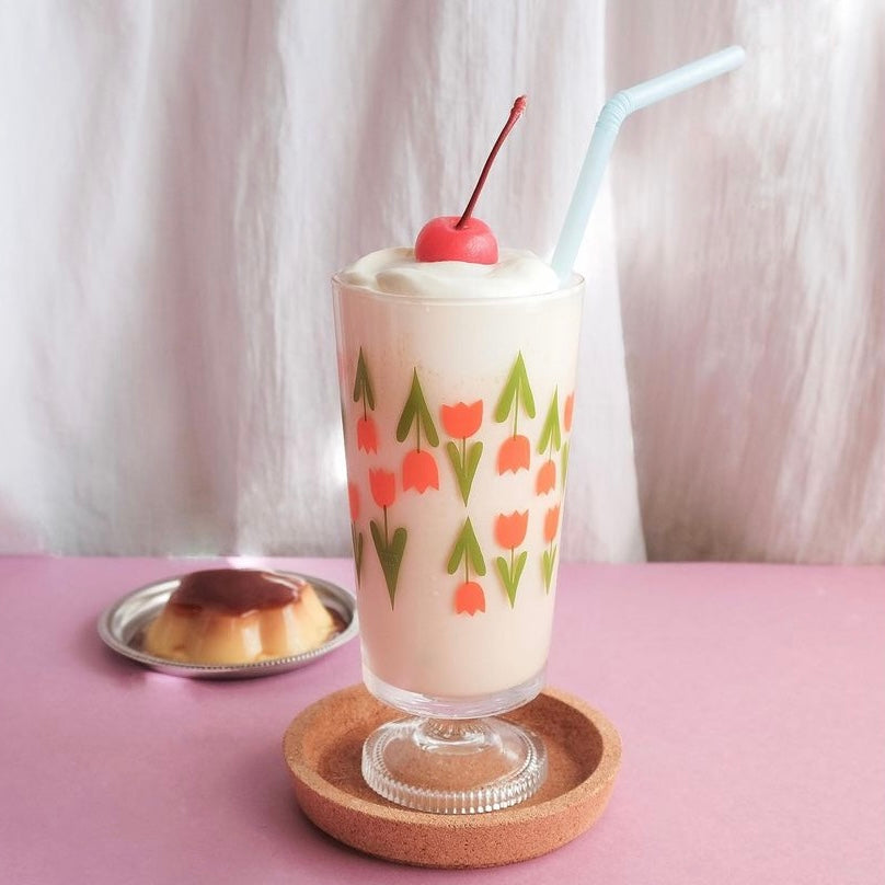 Aderia Retro Glass Tumbler with Stem – NO.59 STUDIO