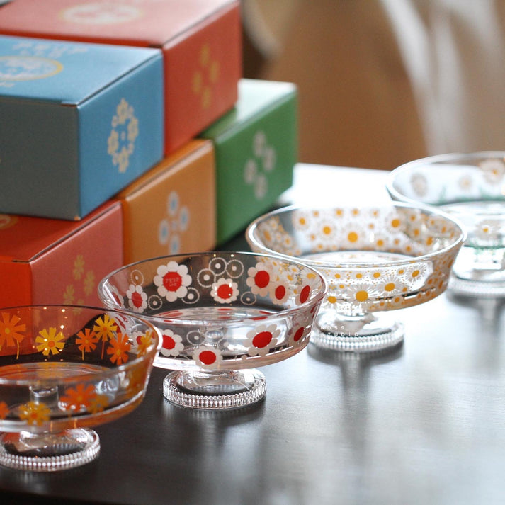 Aderia Retro Shallow Bowl with Stem — 5 Styles – NO.59 STUDIO