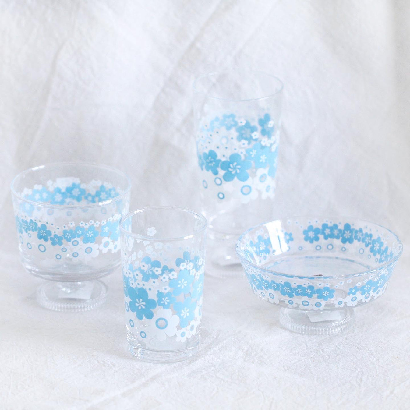 Aderia Retro Glass Tumbler with Stem – NO.59 STUDIO