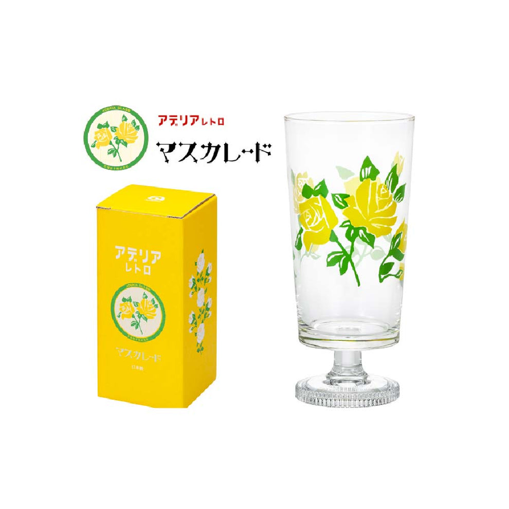 Aderia Retro Glass Tumbler with Stem – NO.59 STUDIO